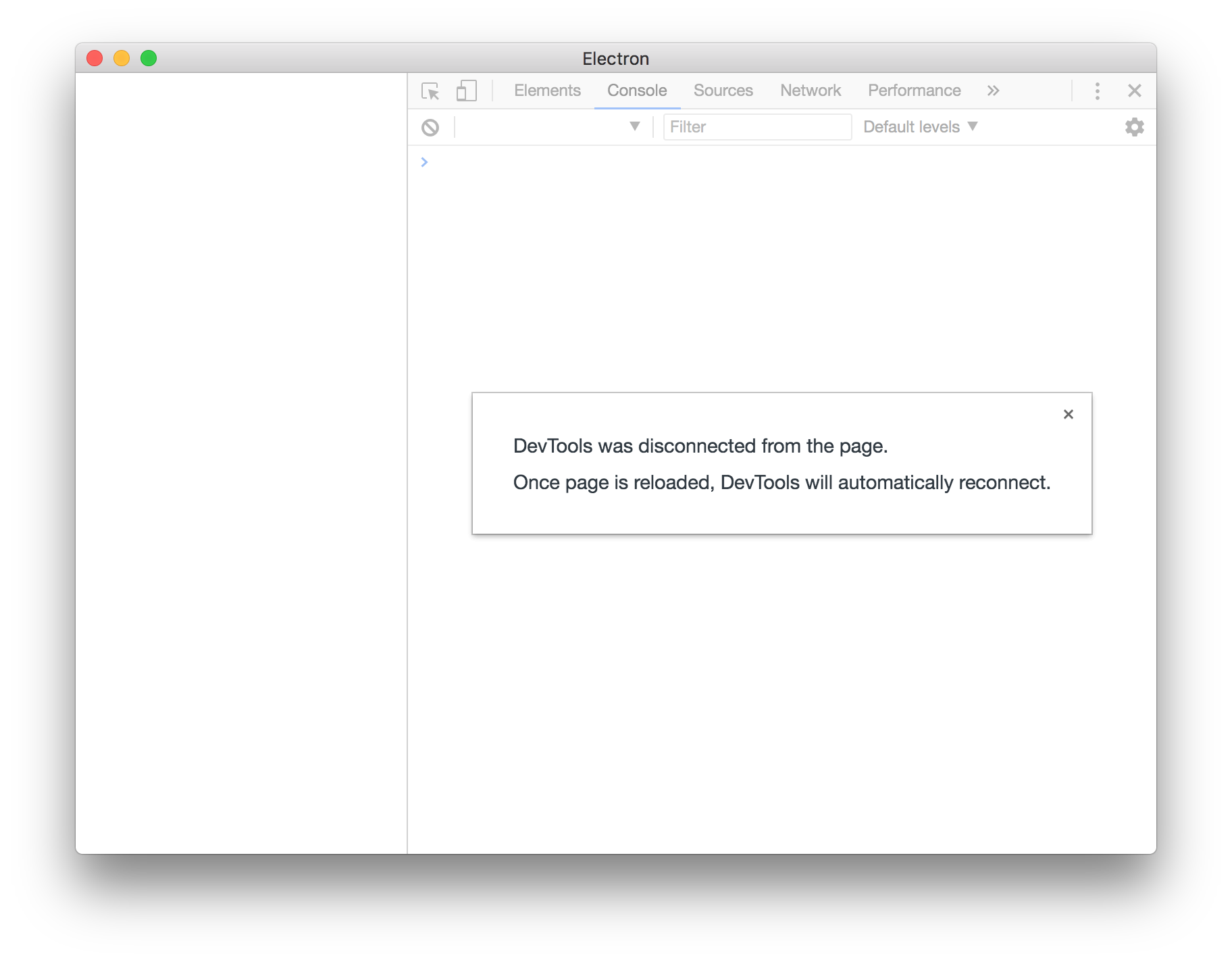 webContents.debugger.sendCommand does not complete (callback) until something is loaded into the ...