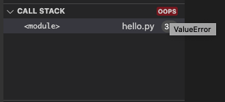 Debug Call Stack UI for multithreaded programs does not show `text` on hover because inline ...