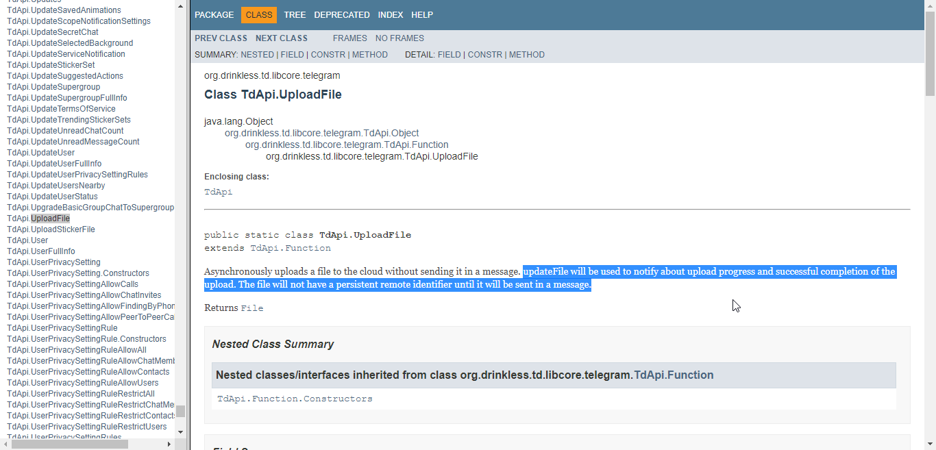 How to get progress in number of uploading and downlaoding messages · Issue #2004 · tdlib/td ...
