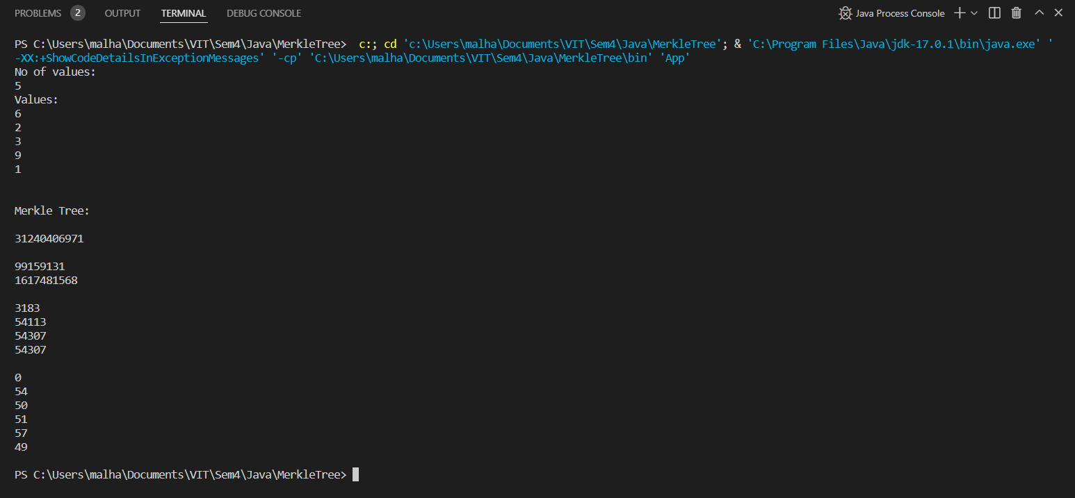 GitHub - Necromancer376/20BCE2110_MerkleTree: 20BCE2110 (Malhar Dharmadhikari) Simple Merkle ...