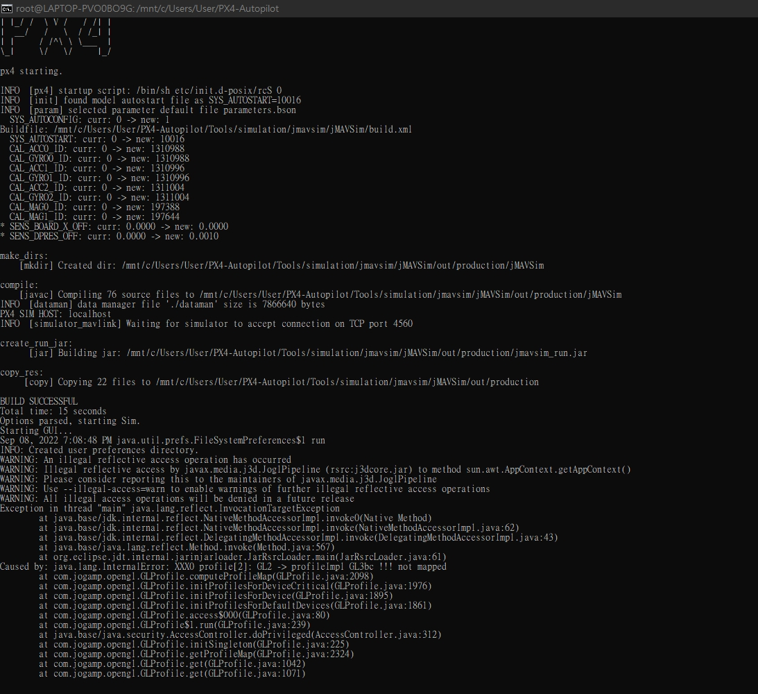 Problem With Starting Jmavsim · Issue 512 · Mavlinkmavsdk Python · Github 2894