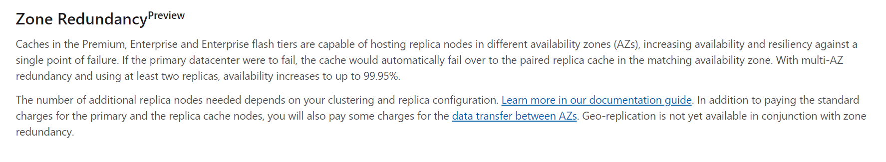 Azure Cache for Redis pricing with zone redundancy · Issue #70368 · MicrosoftDocs/azure-docs ...