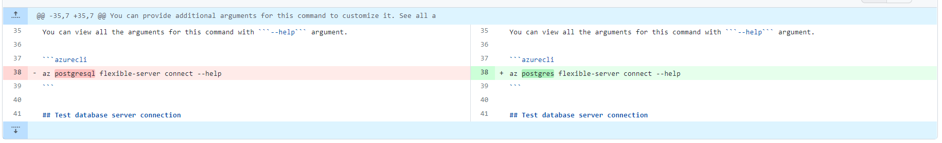 Typo in command · Issue #88743 · MicrosoftDocs/azure-docs · GitHub