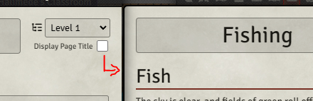 Fishing Spot Configuration page type does not appear to respect the ...