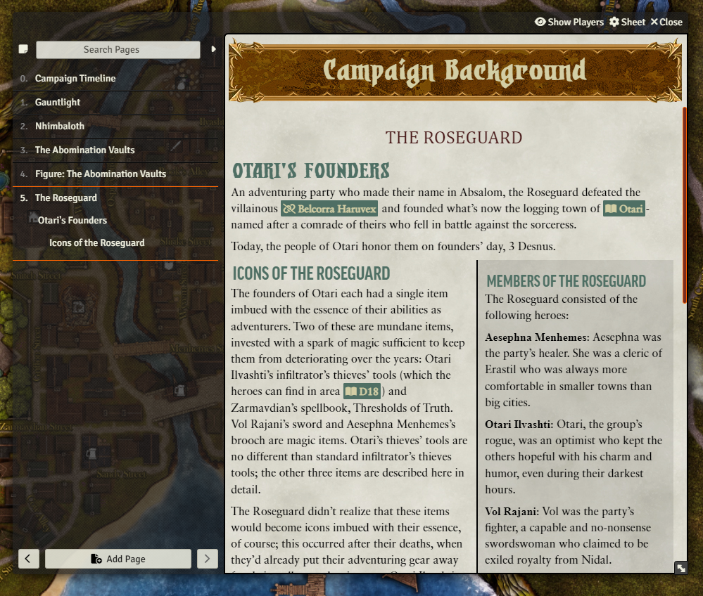 [Bug]: V10 Journal Page Headers are unstyled · Issue #140 · foundryvtt/foundryvtt-premium ...