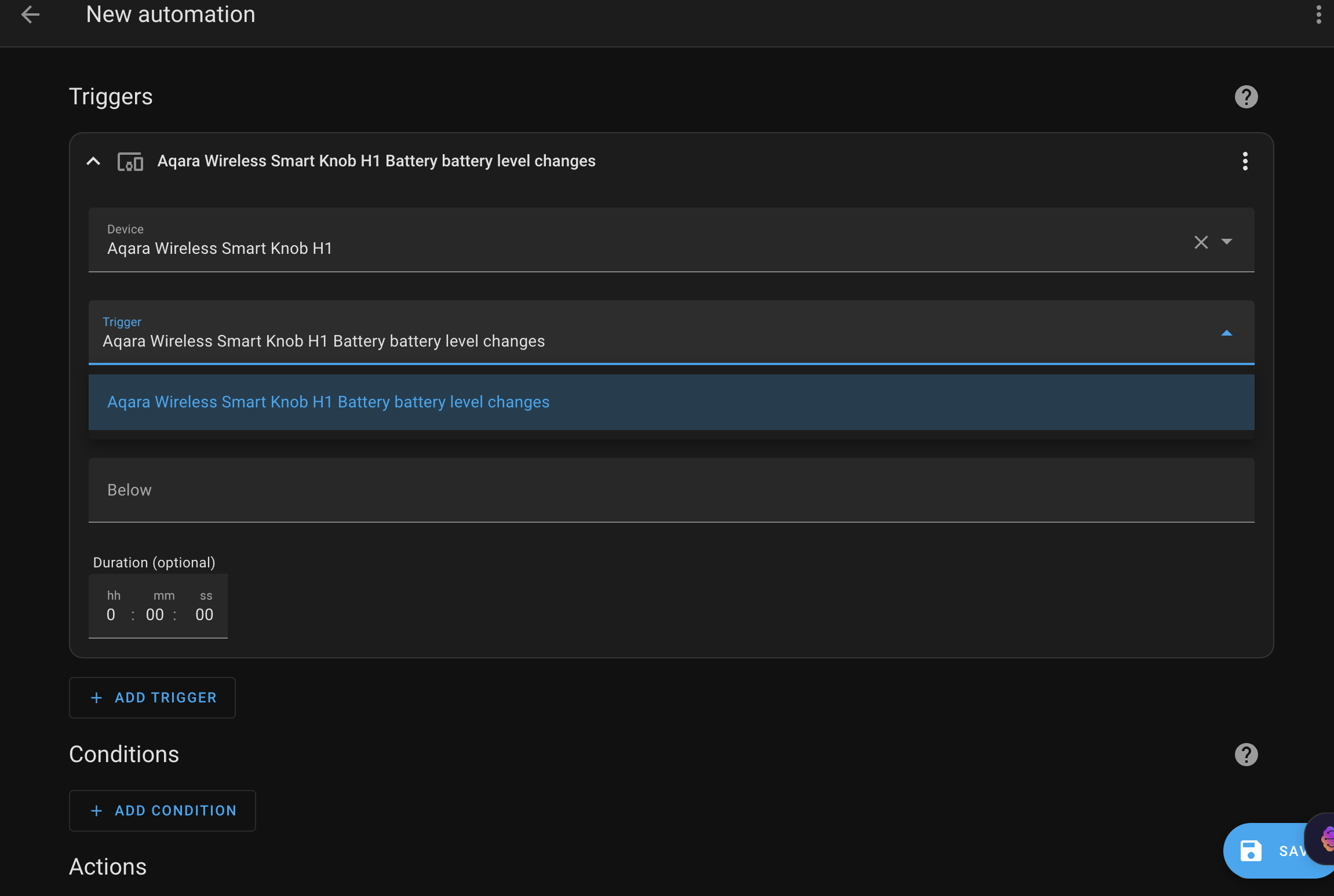 No Button Events with Aqara Wireless Smart Knob H1 connected by Matter. · Issue #100175 · home ...