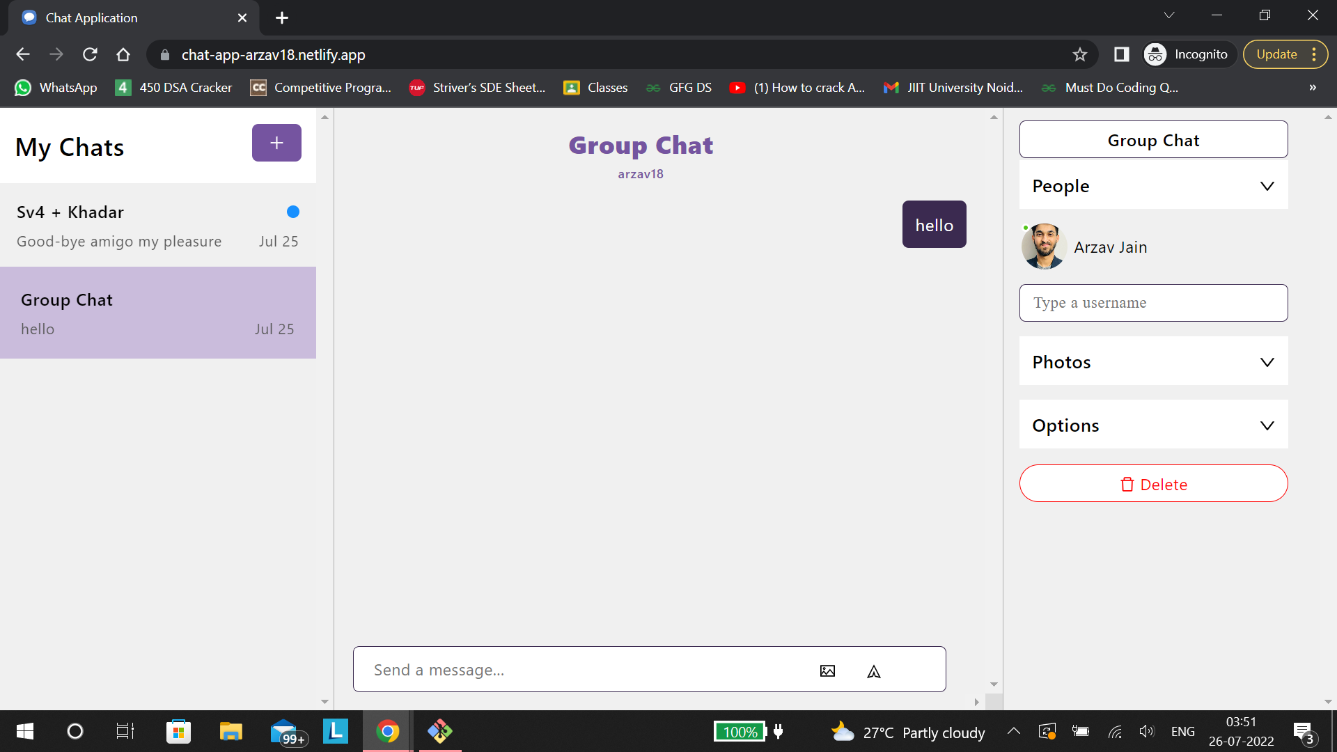 GitHub - arzav18/Chat-Application
