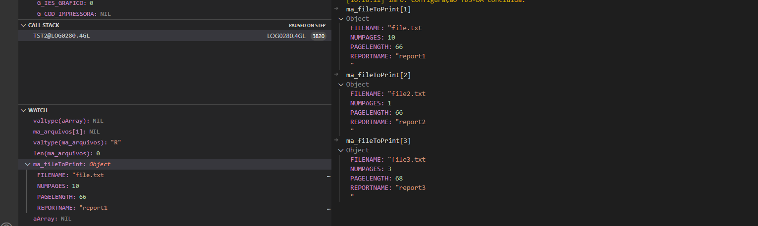 DEBUG 4GL não aceita expressões na view DEBUG CONSOLE e derruba AppServer (linux) em uma ...