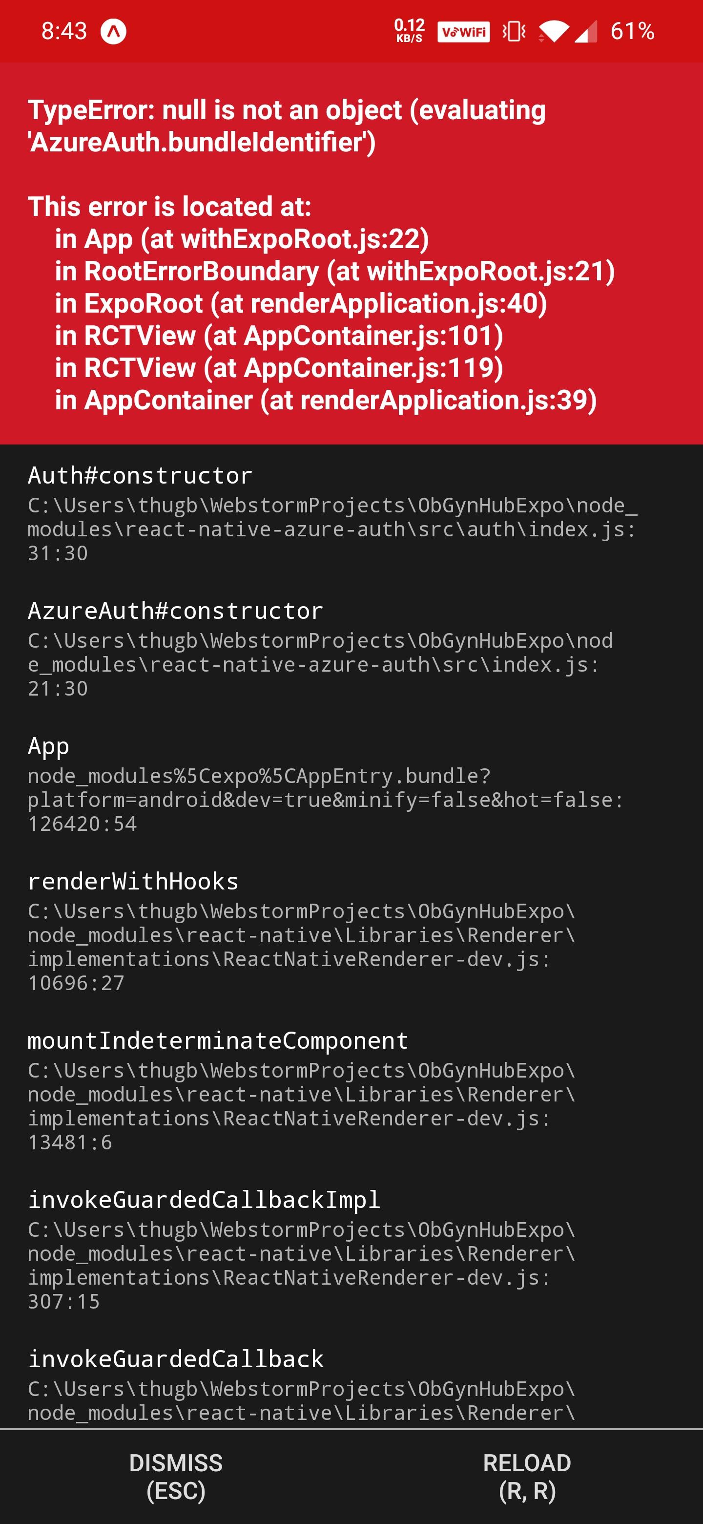 Does This Library Work With Expo I Tried Using This Library But Got Null Error When Evaluating