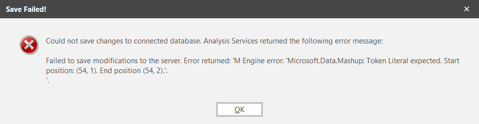 Unable to create a new table in the model. · Issue #288 · TabularEditor/TabularEditor3 · GitHub