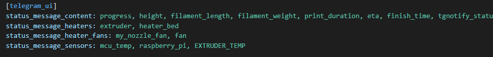 [Bug]: Additional status message info not showing · Issue #166 · nlef/moonraker-telegram-bot ...