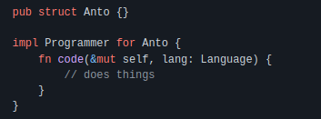 Change Rust color for type names, and `self` keyword · Issue #5985 · github-linguist/linguist ...