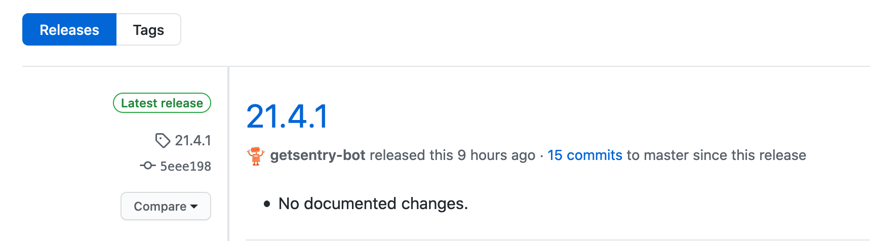 Provide Release Notes · Issue 25522 · Getsentrysentry · Github 6144