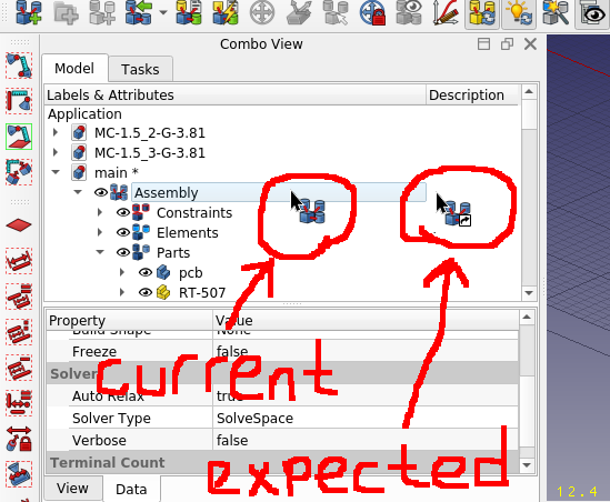 Misleading cursor icon while creating object link between documents · Issue #689 · realthunder ...