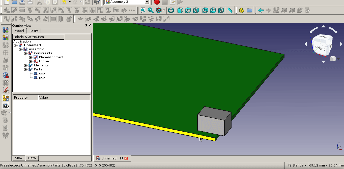 Center to plane constraint example · Issue #51 · realthunder/FreeCAD_assembly3 · GitHub