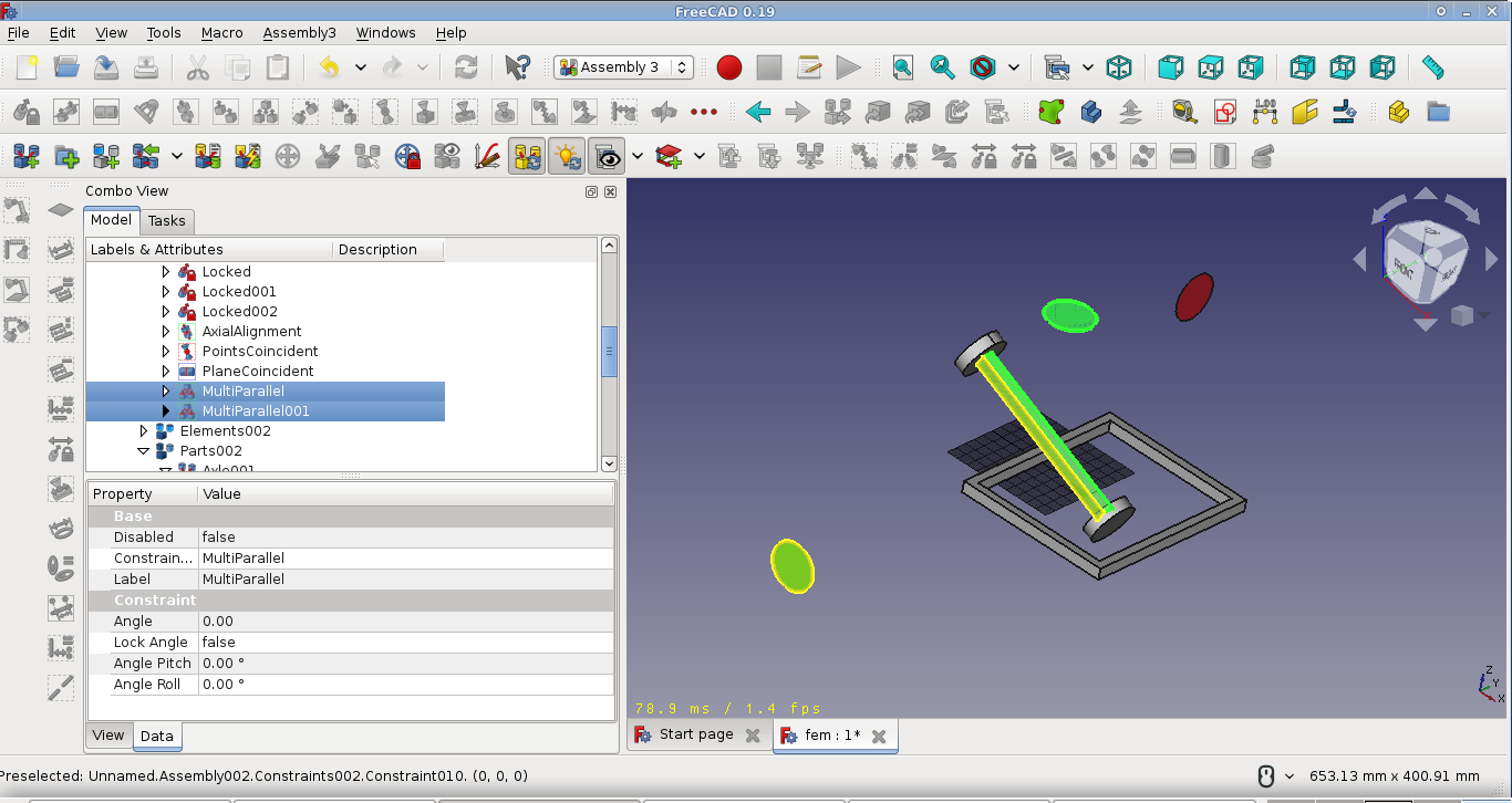 Why doesn't this "PointInPlane" constraint work? · Issue #256 · realthunder/FreeCAD_assembly3 ...