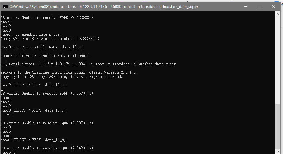 Docker installation, JDBC connection cannot execute SQL · Issue #4686 · taosdata/TDengine · GitHub
