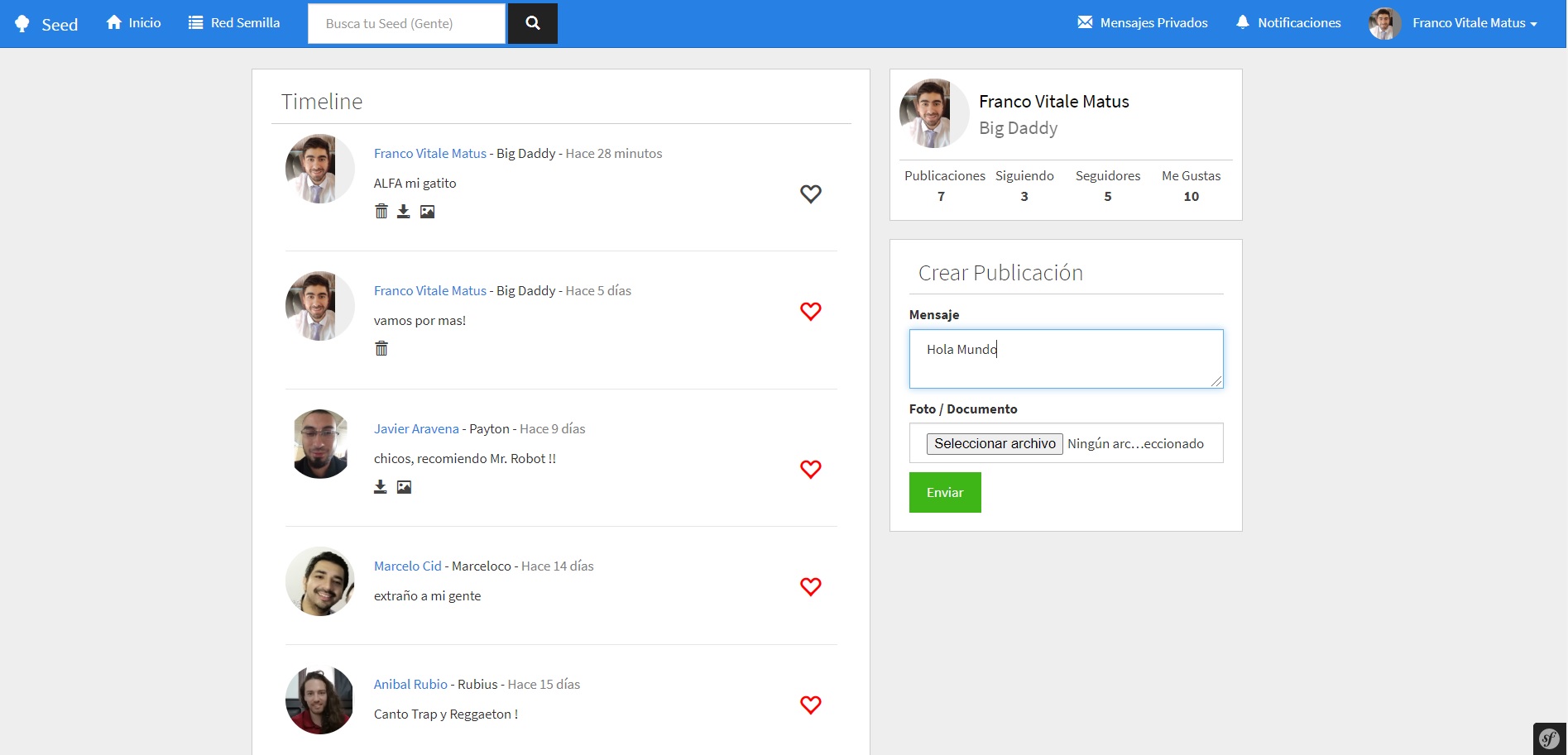GitHub - fvitalematus/red-social-webapp-symfony: Proyecto "Red Social": Backend: PHP 7, MySQL y ...