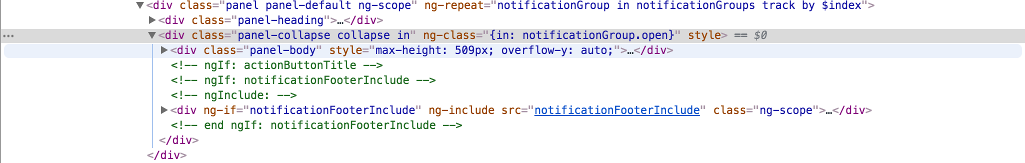 3.x Notification panel-body renders notification footer actions invisible · Issue #518 ...