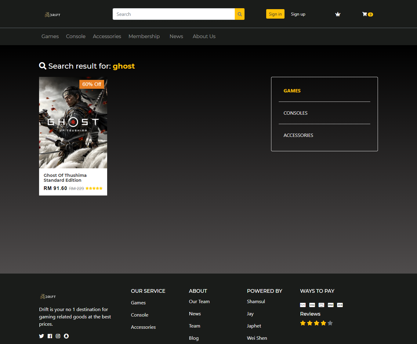 GitHub - ShmslMjd/E-CommerceWebsite: E-Commerce website that sell video ...