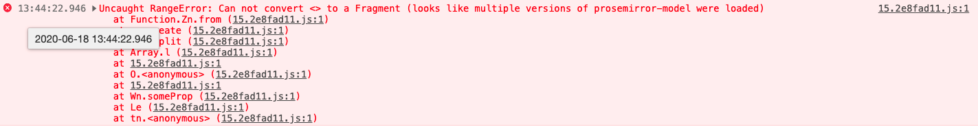 multiple versions of prosemirror-model · Issue #1070 · ProseMirror/prosemirror · GitHub