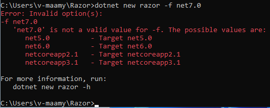 Creating Winforms Application With Errors And Targeting Is Still 60 By Cli After Installing The