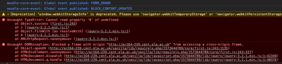 Cross-origin errors in Chrome · Issue #477 · turnitin/moodle-plagiarism ...