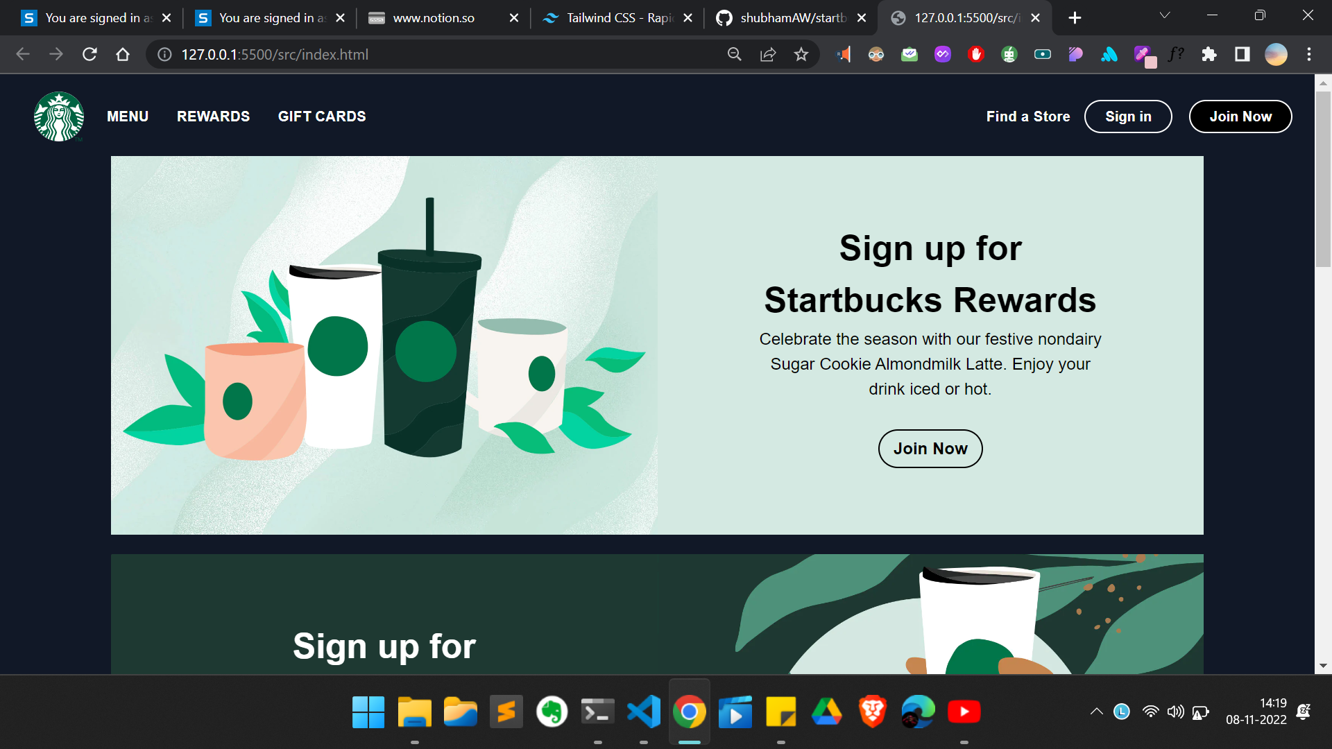 GitHub - shubhamAW/startbucks: starbucks website clone