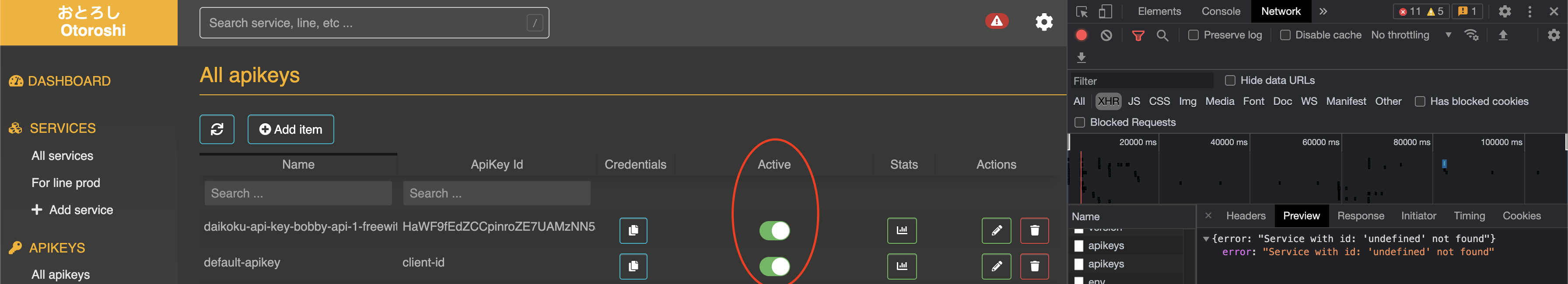 Unable to change api key status from all api keys view · Issue #889 · MAIF/otoroshi · GitHub