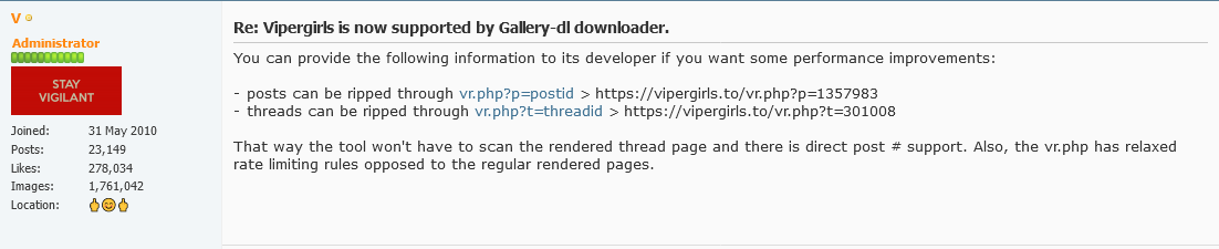 Vipergirls · Issue #4166 · mikf/gallery-dl · GitHub