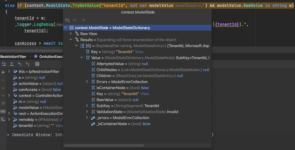 SystemTextJsonInputFormatter does not set ModelStateEntry.RawValue and ModelStateEntry ...