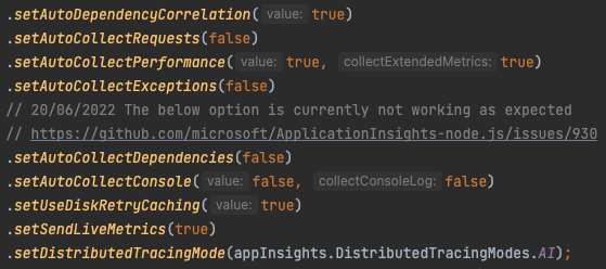 .setAutoCollectDependencies(false) still collects dependencies · Issue #930 · microsoft ...