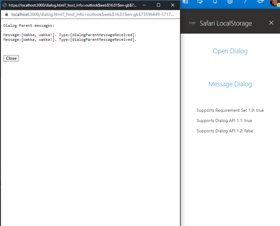 Office.EventType.DialogParentMessageReceived triggered twice in Outlook Online · Issue #1478 ...