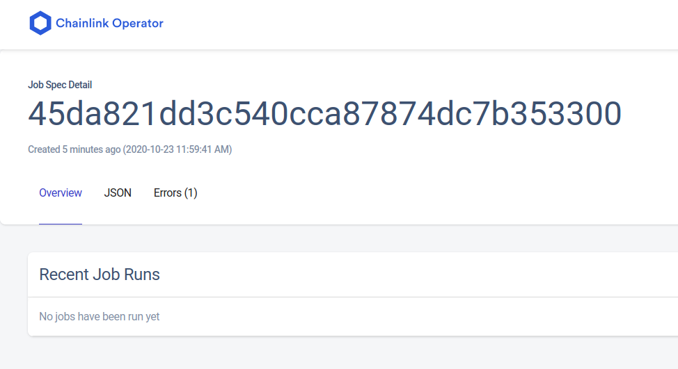 [NODE] Job Error section crashes the web application · Issue #3504 · smartcontractkit/chainlink ...
