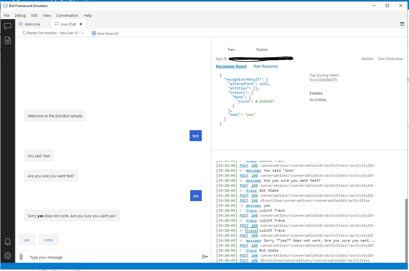 Cannot use turn.recognised.intent or dialog.lastIntent in validation rules when interruptions ...