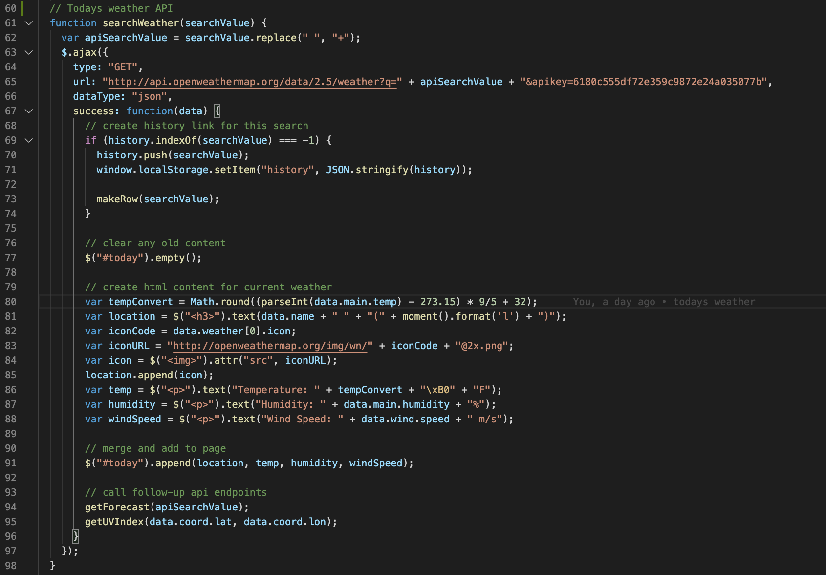 GitHub - CptSpooky/Weather-Dashboard: Weather Dashboard
