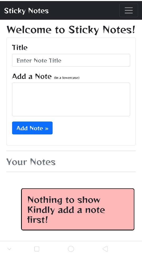 GitHub - Kartikey0205/My-Sticky-notes: The project we are building is ...