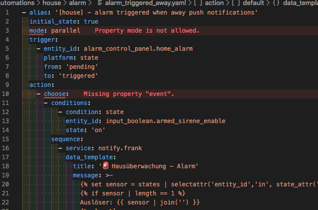 Missing property "condition" · Issue #399 · keesschollaart81/vscode ...