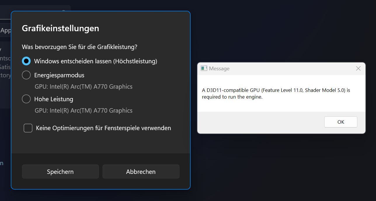 Arc 770 is sporadically not recognized as a 3D accelerator. · Issue ...