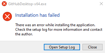 Installation fails · Issue #12163 · desktop/desktop · GitHub