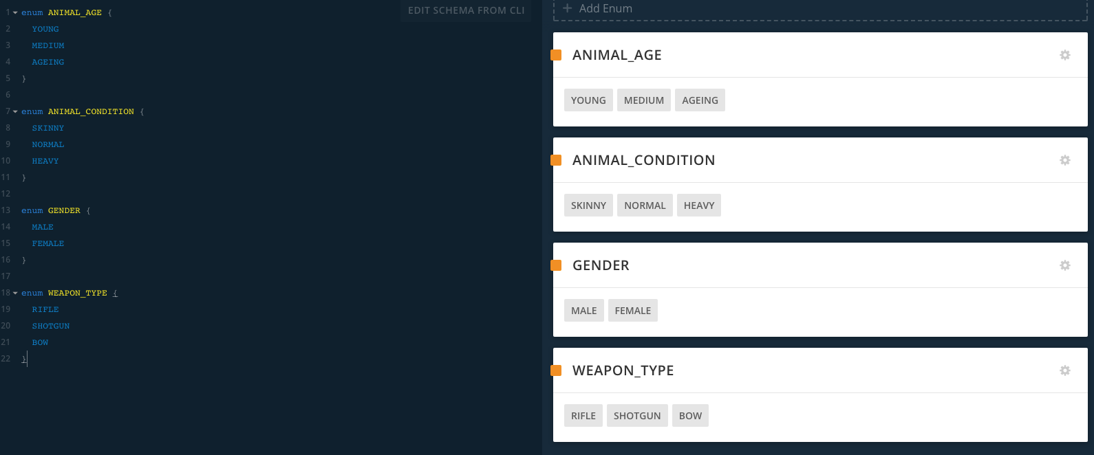 Add enum values to introspection query, even if it is not used yet · Issue #587 · prisma/prisma1 ...