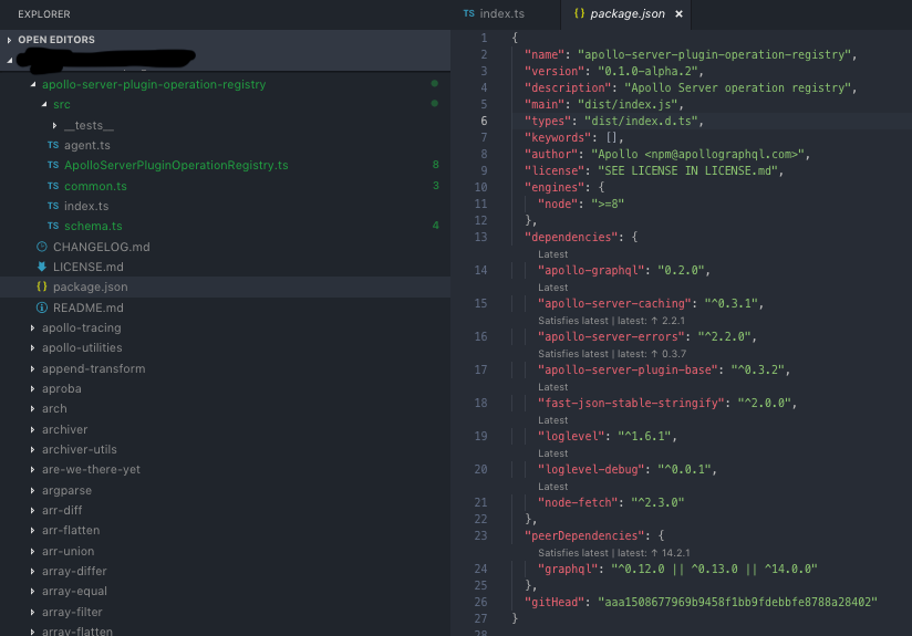 No types/dist folder for apollo-server-plugin-operation-registry · Issue #1194 · apollographql ...