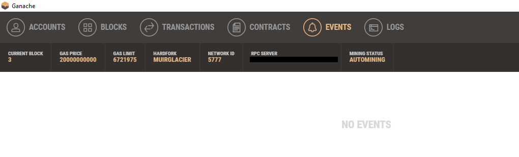 Unable To Read Events Data · Issue 1433 · Trufflesuiteganache Ui · Github
