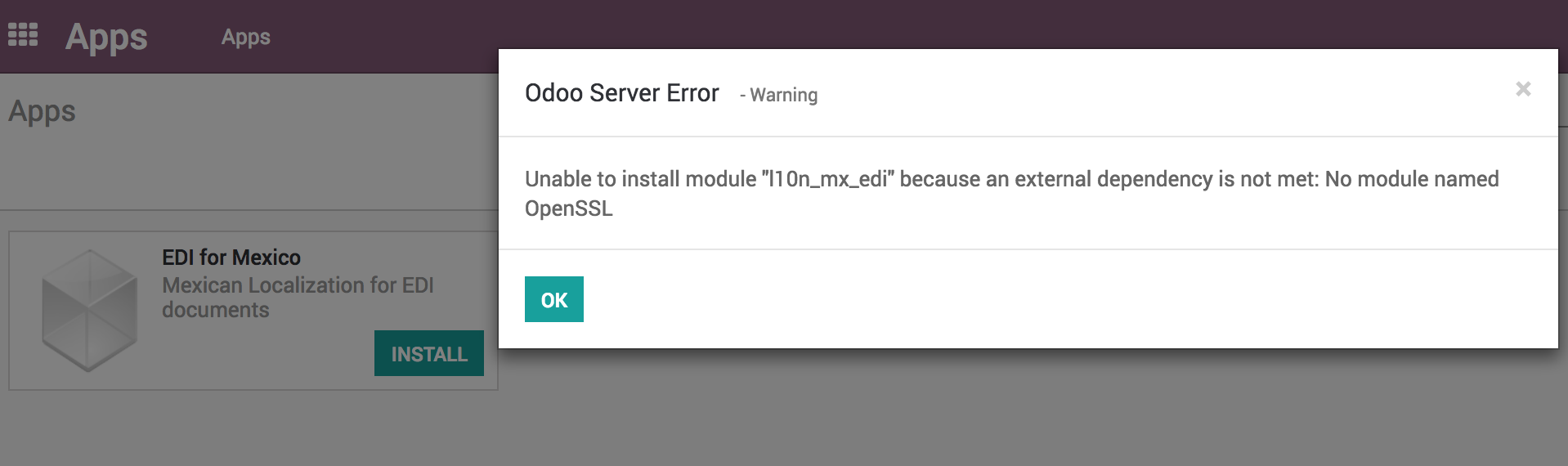 110 L10nmxedi Missing Package Dependency For Enterprisedeb Package · Issue 21044 · Odoo 6891