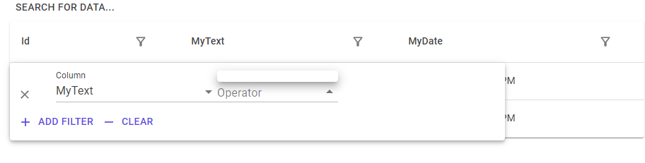 Can't use dynamically typed filters on a DataGrid · Issue #7668 · MudBlazor/MudBlazor · GitHub