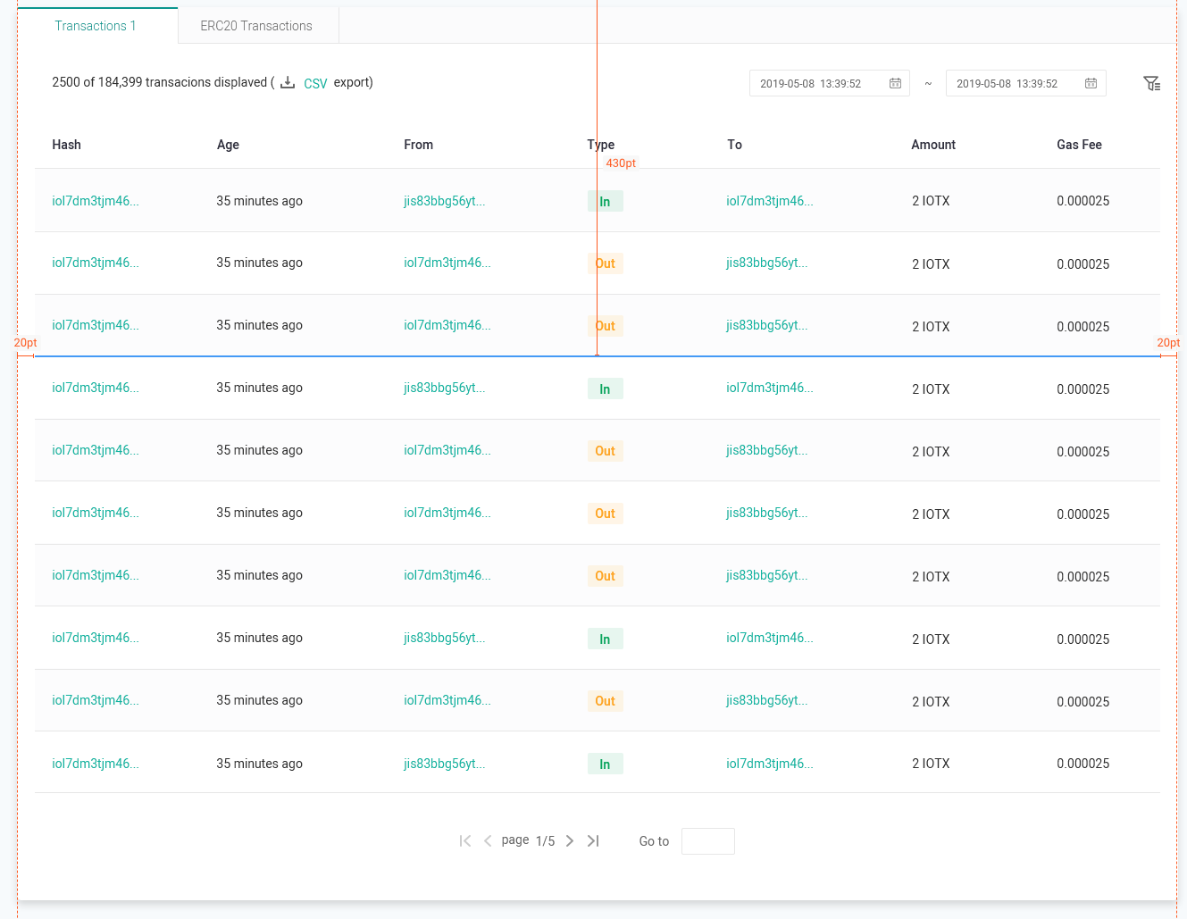 [UI][Address Page] Update transaction list · Issue #898 · iotexproject/iotex-desktop-wallet · GitHub