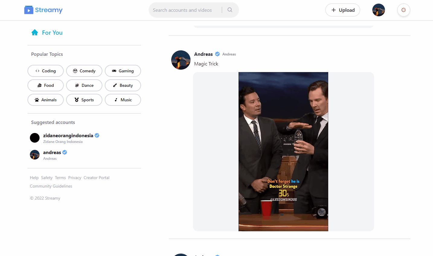 GitHub - andreasim24/streamy: Web Application for streaming videos