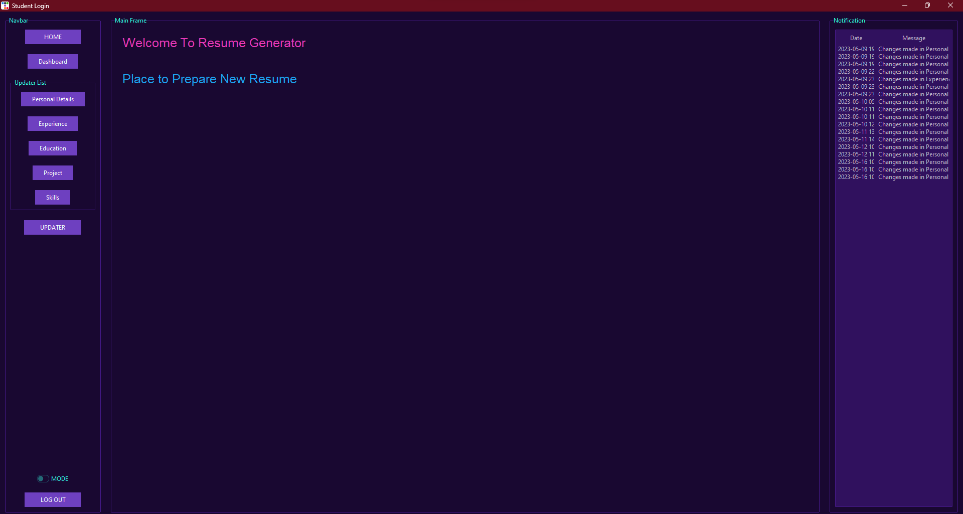 GitHub - JAGADEESHWARAN20/Resume-Generator: This is fully based on ...