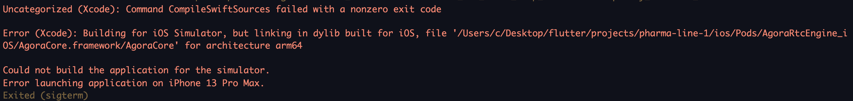 Building For Ios Simulator · Issue 601 · Agoraio Extensionsagora Flutter Sdk · Github