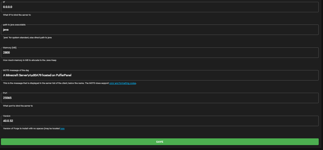 forge installation error in puffer panel · pufferpanel pufferpanel · Discussion #1156 · GitHub